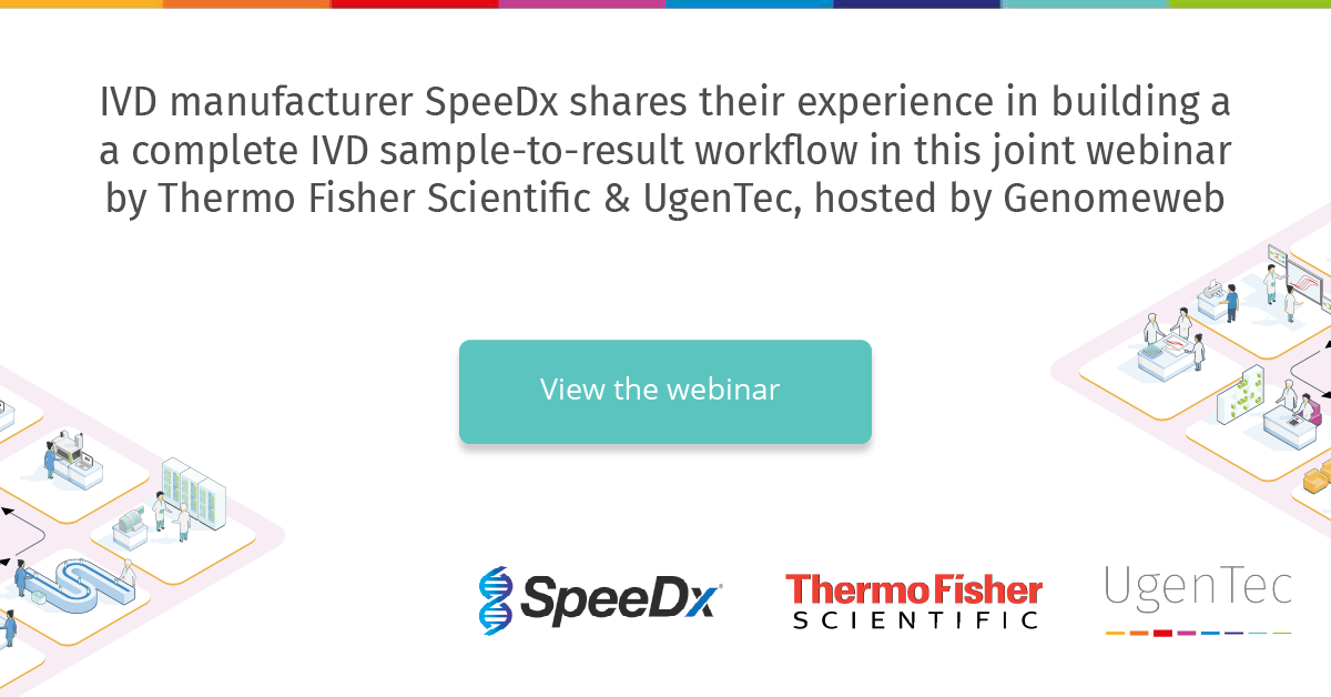 Joint Webinar | SpeeDx IVD Sample-to-Result Workflow webinar